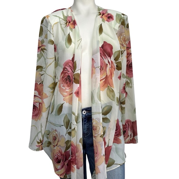 Metaphor | Tops | Vintage Metaphor Floral Open Front Blouse | Poshmark